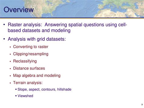 Ppt Raster Spatial Analysis And Terrain Analysis Resm 440 Lectures 13