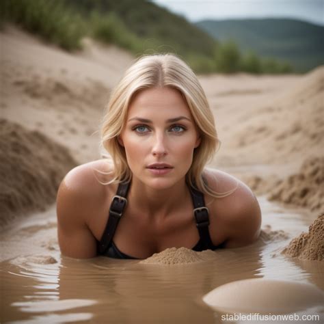 Exhausted Explorer Sinking In Quicksand Stable Diffusion Online