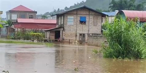 Dvb ပင်လောင်းတွင် မိုးသည်းထန်ပြီး ရေကြီးရေလျှံမှုကြောင့် တောင်သူများ