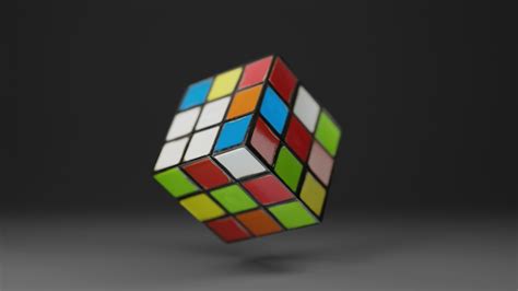 Realistic Rubik Cube Free 3d Model Cgtrader