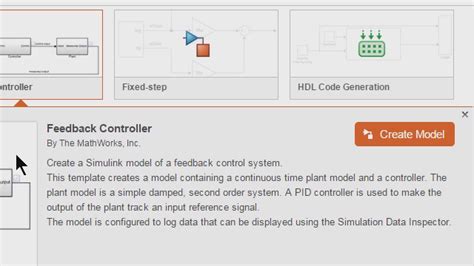 Creating Model And Project Templates Matlab And Simulink