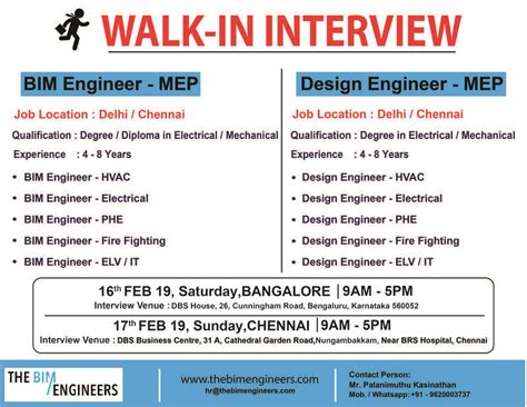 The Bim Engineers On Linkedin Walk In Interview For Mep Design And Bim Professionals On 16th Feb