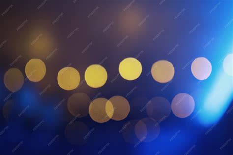Premium Photo Abstract Bokeh Background Golden Bokeh Circles On Dark