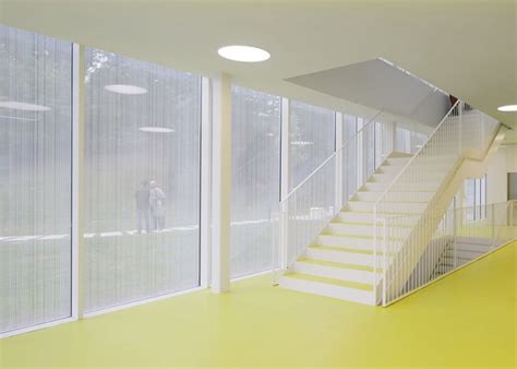 Round And Rectangular Buildings Form Adult Education Centre