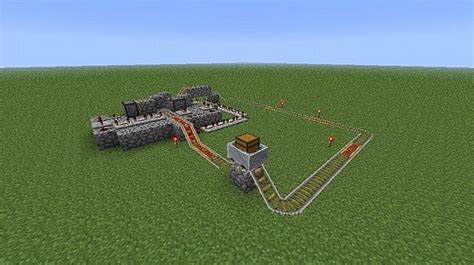 Automatic Minecart Unloader Minecraft Map
