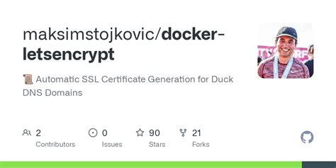 Github Maksimstojkovicdocker Letsencrypt 📜 Automatic Ssl
