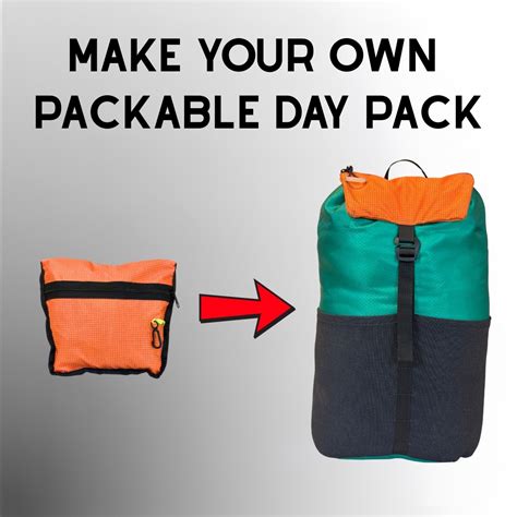 Packable Day Pack Myog Tutorial And Pattern ⋆ Red Paw Packs
