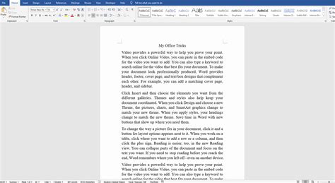 Take You To Know More About Word Status Bar My Microsoft Office Tips