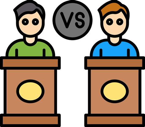 Debate Line Filled Icon 36720460 Vector Art At Vecteezy