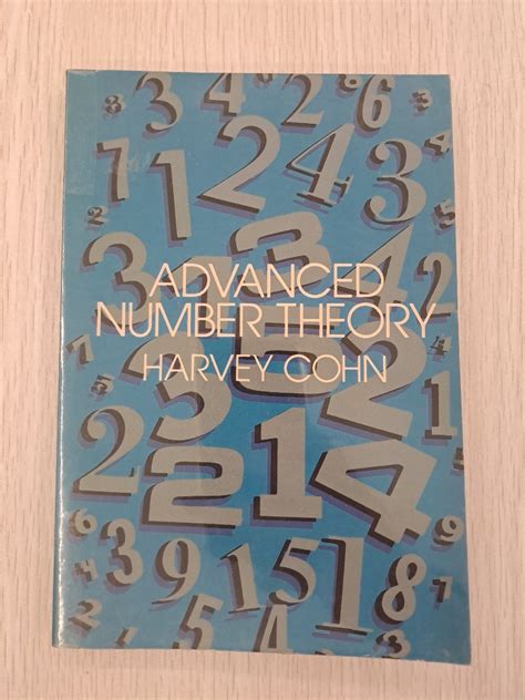Advanced Number Theory By Harvey Cohn Hobbies And Toys Books
