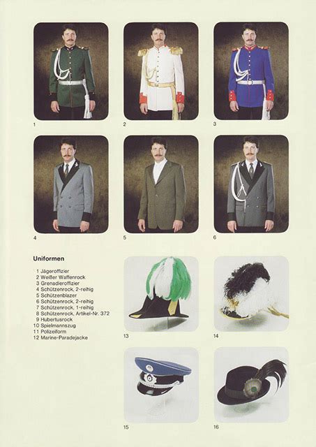 Kataloge Und Preislisten Uniformen And Kostüme Hintzen