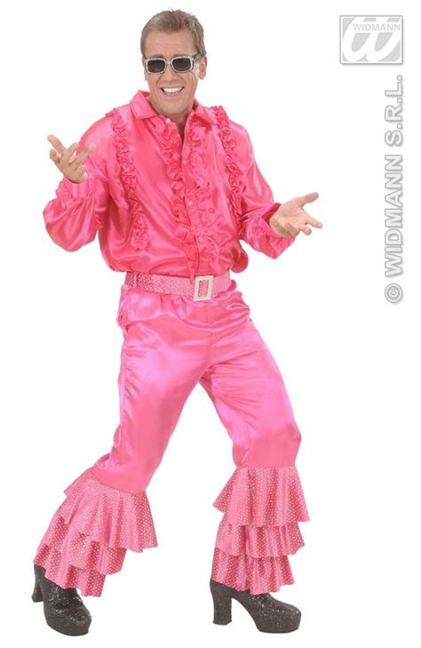 Roze Disco Broek Heren Met Pailette Disco Broek Roze Broek Broeken