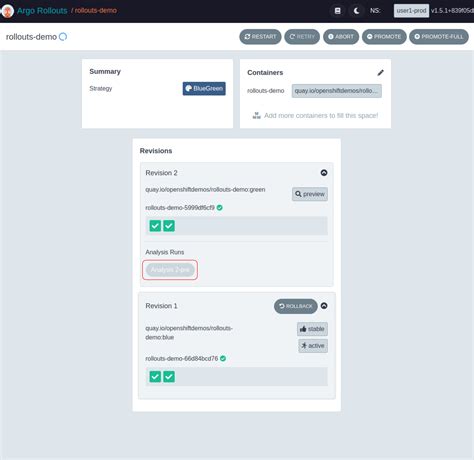 Analysis Argo Rollouts Workshop
