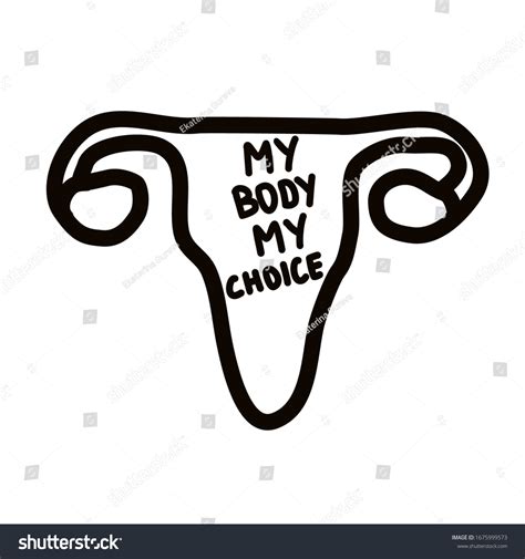 Beauty Female Reproductive System Hand Drawn Stock Vector Royalty Free
