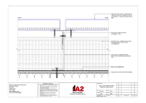 Unity A2 Ps 01 Vertical Joint Technical Drawing Metalline Architectural Fabrications Nbs Source