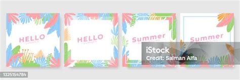 꽃과 열대 잎 배경여름 판매 배너 배너 전단지 초대 포스터 웹 사이트 또는 인사말 카드에 대한 다채로운 디자인 소셜 미디어 게시물 템플릿 벡터 일러스트레이션 0명에 대한