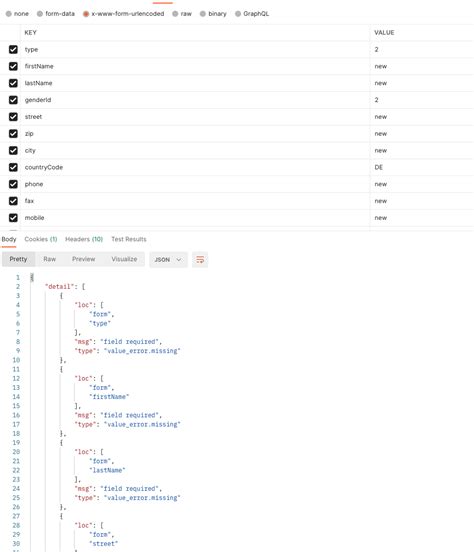 Issue With Put Operation And Schema As Form With Additional Query