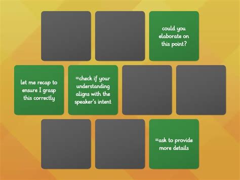 Asking For Clarification Matching Pairs