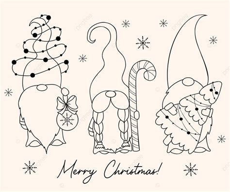 Cute Christmas Scandinavian Gnomes Christmas Drawing Gnomes Drawing