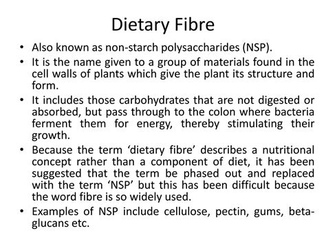 Non Starch Polysaccharides Ppt