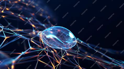 Premium Ai Image Big Data Concept Abstract Neural Network Background