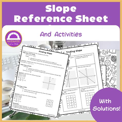 finding slope from a graph worksheet free finding slope from two