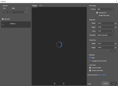 My Export As And Quick Export As PNG Doesn T W Adobe Community 13084061