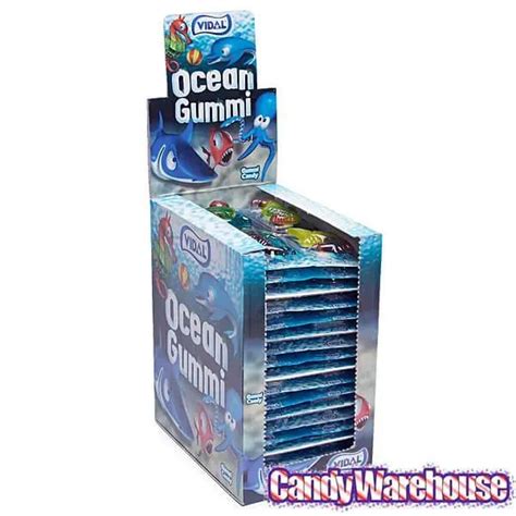 Ocean Shapes Gummy Candy 4 Packs 18 Piece Box