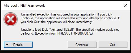C Visual Studio C Dll Not Found After Installing The Application Stack Overflow