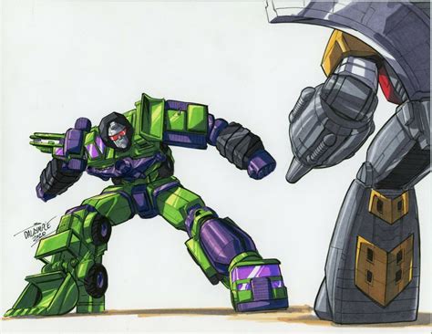 Devastator Vs Omega Supreme By Scott Dalrymple Transformers Art Transformers Devastator