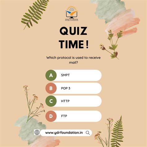 Yamuna Digital Research Foundation On Linkedin Quiztime Triviachallenge Testyourknowledge