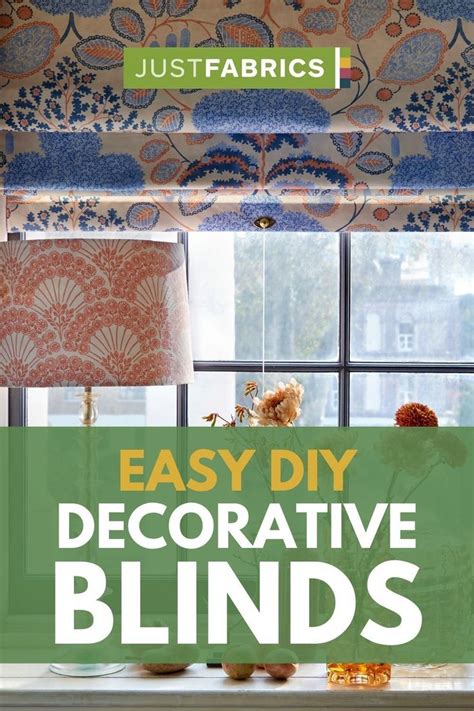 How To Make Diy Decorative Blinds Diy Blinds How To Make Diy