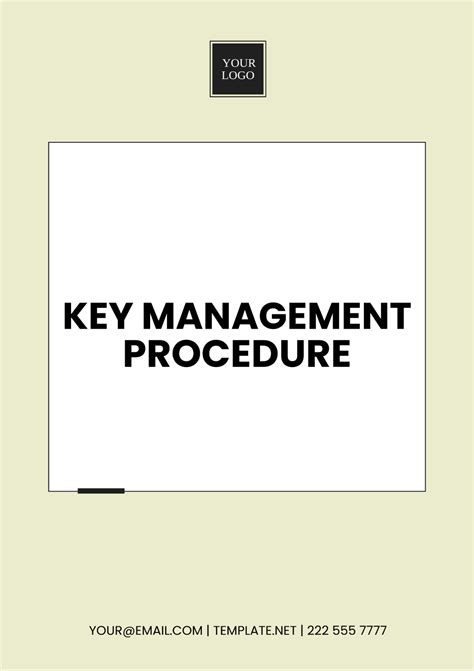 free key management procedure template to edit online