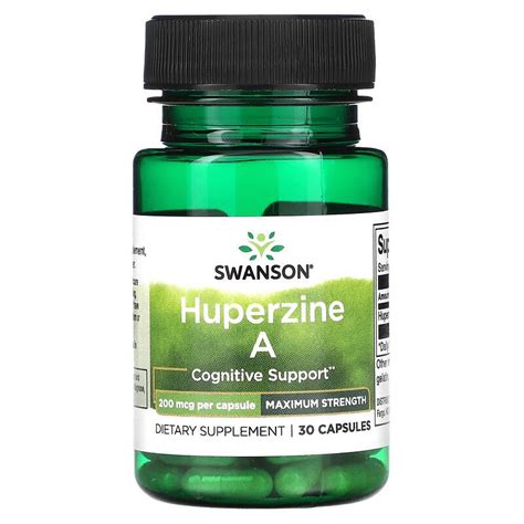 ᐉ Гуперзин А Swanson Huperzine A Maximum Strength 200 mcg 30 capsules