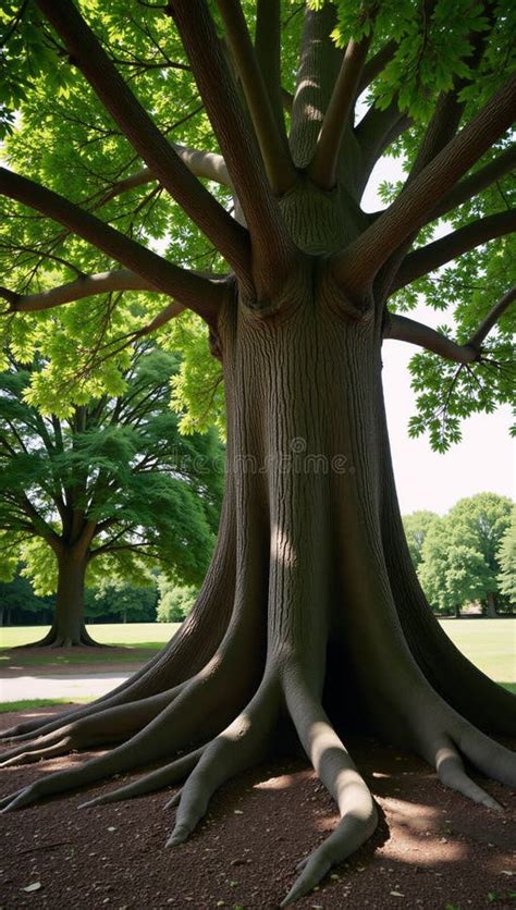 A Powerful Tree With Deep Roots And Widereaching Branches Symbolizing