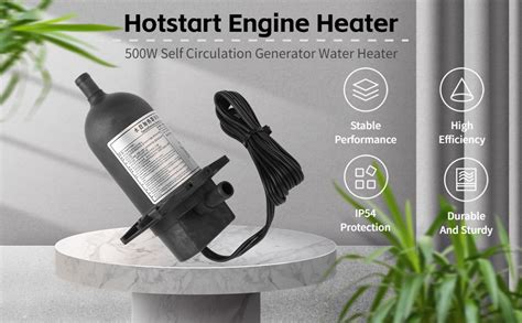 Engine Block Heater 120v Self Circulating Engine Coolant Heater Start Preheater