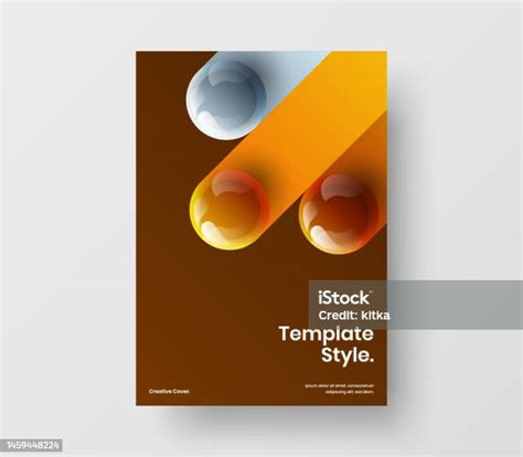 창조적 인 현실적인 공 회사 표지 개념입니다 간단한 기업 브로셔 디자인 벡터 템플릿입니다 A4 용지에 대한 스톡 벡터 아트 및 기타 이미지 Istock