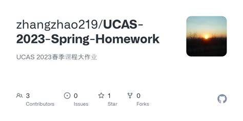 github zhangzhao219 ucas 2023 spring homework ucas 2023春季课程大作业