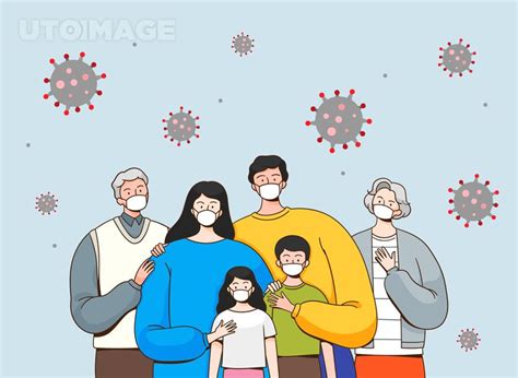 유토이미지 질병대응004 코로나 배경화면 사진