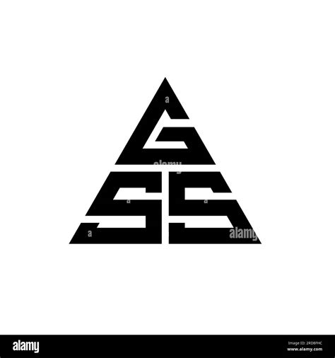 Gss Triangle Letter Logo Design With Triangle Shape Gss Triangle Logo