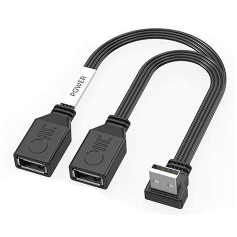 Usb 20 Male To Female Splitter Cable Usb Extension Adapter 90 Degree