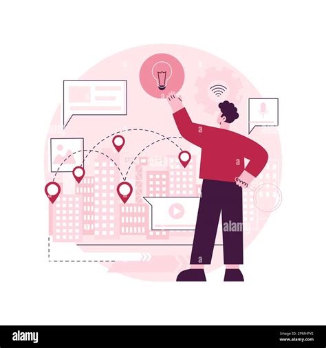 building information modeling abstract concept vector illustration