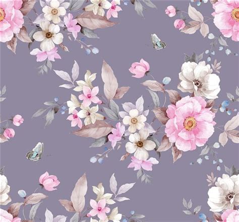 الگوی بدون درز آبرنگ با گل صد تومانی ایده آل برای کاغذ دیواری طراحی پارچه کاغذ بسته بندی بافت