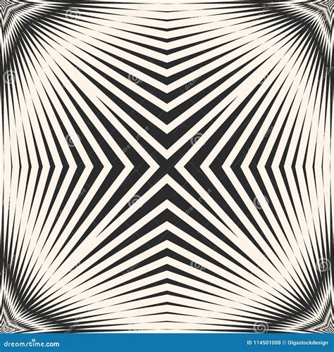 Vector Striped Seamless Pattern With Diagonal Cross Lines Intersecting Stripes Stock Vector