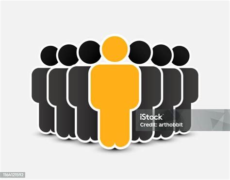 트렌디 한 플랫 스타일의 사람들 아이콘 인포 그래픽 웹 사이트 디자인 로고에 대한 사람 기호입니다 군중 표지판 팀 또는 사용자