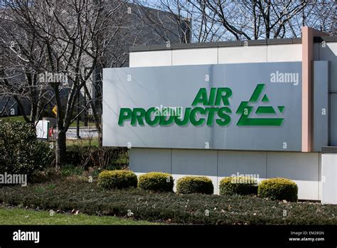 A Logo Sign Outside Of The Headquarters Of Air Products And Chemicals
