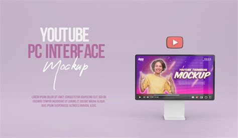 Premium Psd Personal Computer Youtube Interface