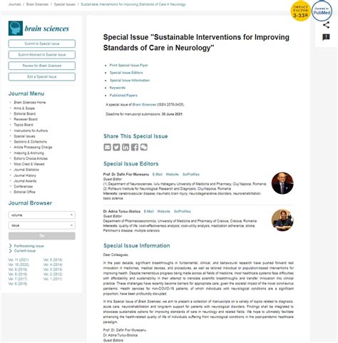 Pdf Brain Sciences Special Issue Sustainable Interventions For Improving Standards Of Care