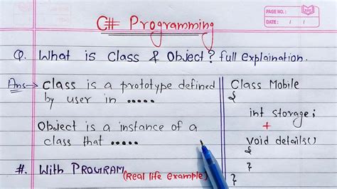 What Is Class And Object In C Sharp Printable Templates Protal