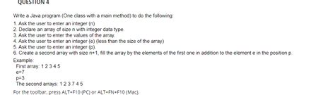 Solved Question 4 Write A Java Program One Class With A